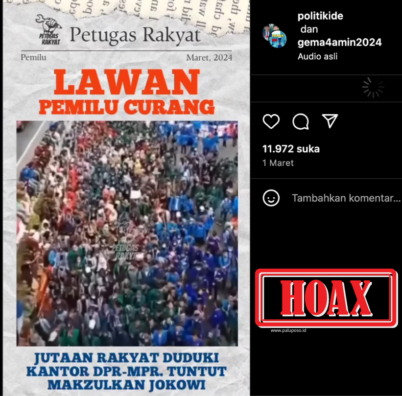 Hoaks, Klaim Video Jutaan Rakyat Demo Tuntut Pemakzulan Presiden Jokowi ... Hoaks, Klaim Video Jutaan Rakyat Demo Tuntut Pemakzulan Presiden Jokowi ...
